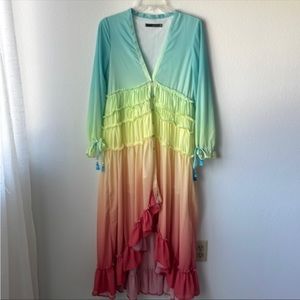 BOHO Beach Hut | Dresses | Nwt Boho Beach Hut Gorgeous Ombre Rainbow ...